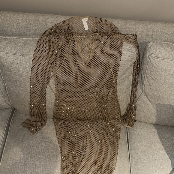 Jonathan Simkhai | Swim | Simkhai Tate Embellished Bronze Beach Cover ...